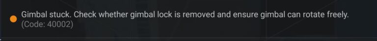2 Easy Ways to Fix "Gimbal Stuck" Error on Your DJI Drone