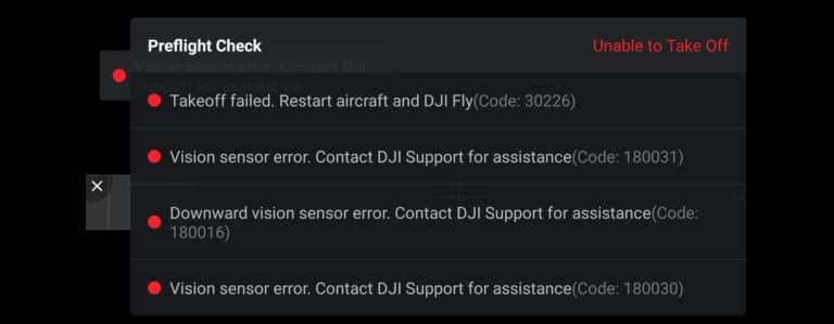 DJI Downward vision sensor calibration error- 4 ways to fix it